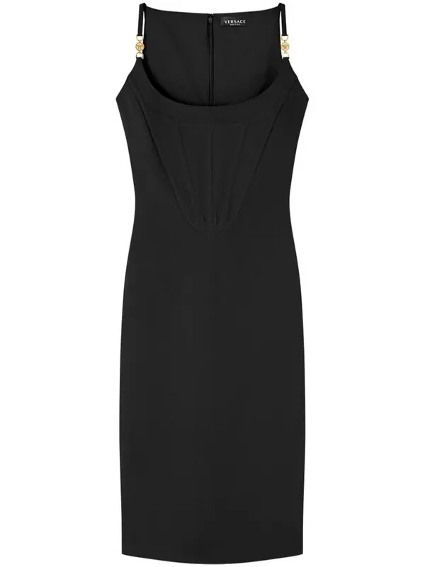 Versace Medusa-strap Corset-style Dress
