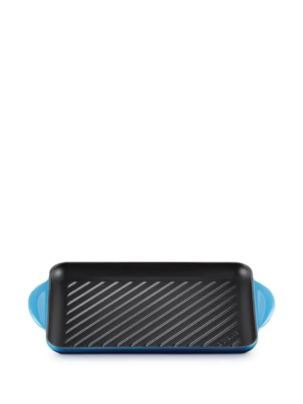 LE CREUSET Traditional Rectangular Grill - Blue