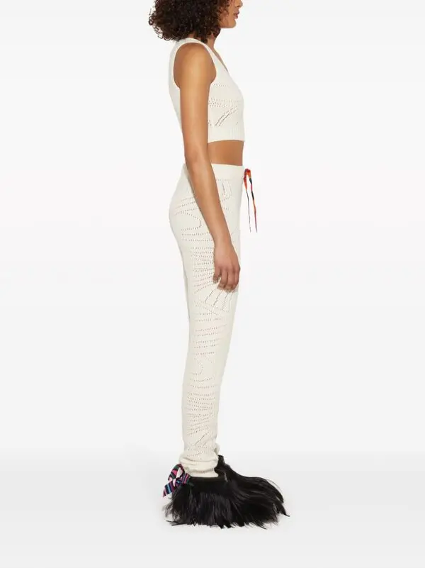 Emilio Pucci Pointelle-knit Cashmere Track Pants
