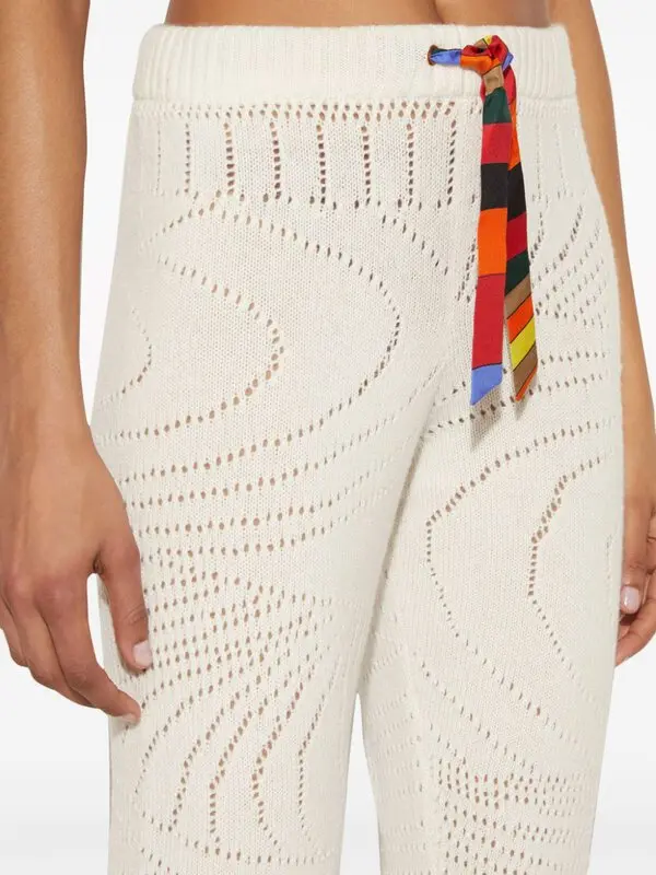 Emilio Pucci Pointelle-knit Cashmere Track Pants