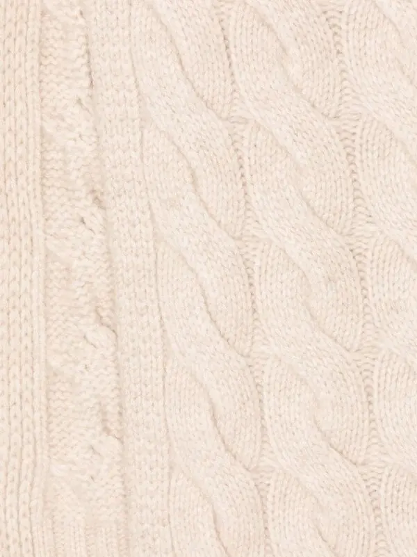 N.peal Cable-knit Cashmere Scarf