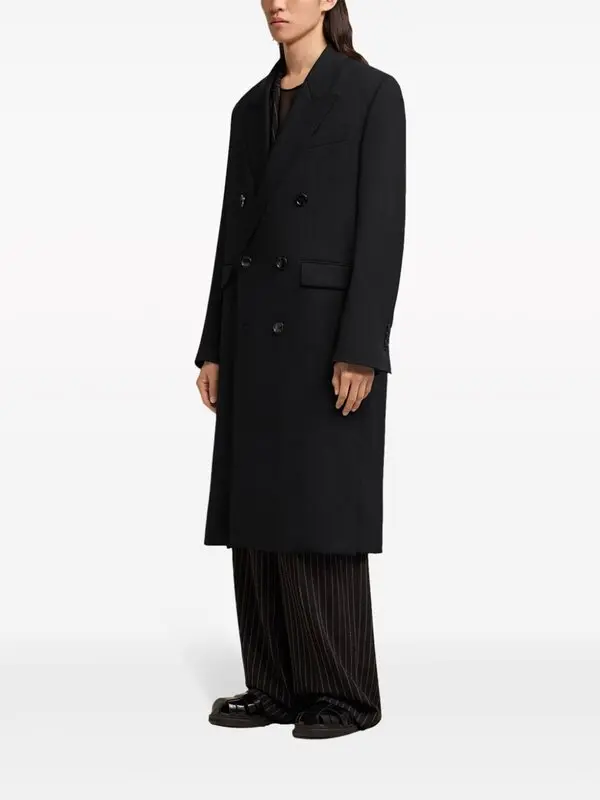 Ami Double-breasted Virgin Wool Coat