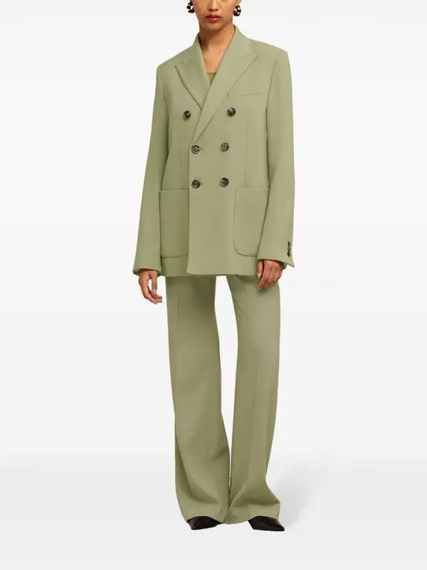 Ami Peak-lapels Double-breasted Blazer - Green
