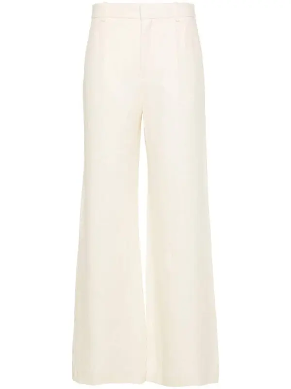 Chloé Wide-leg Linen Trousers