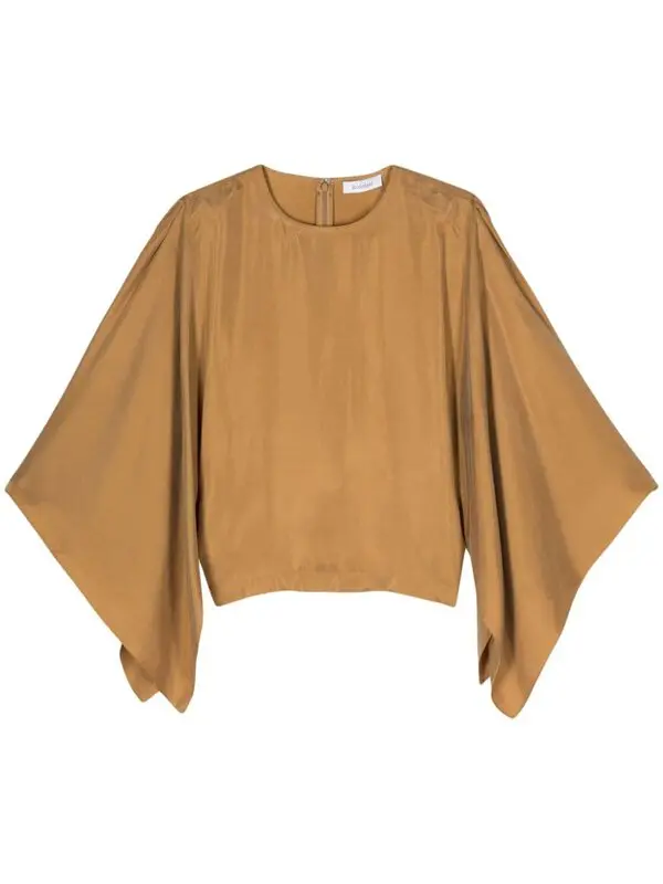 Rodebjer Wide Open-sleeves Blouse - Neutrals