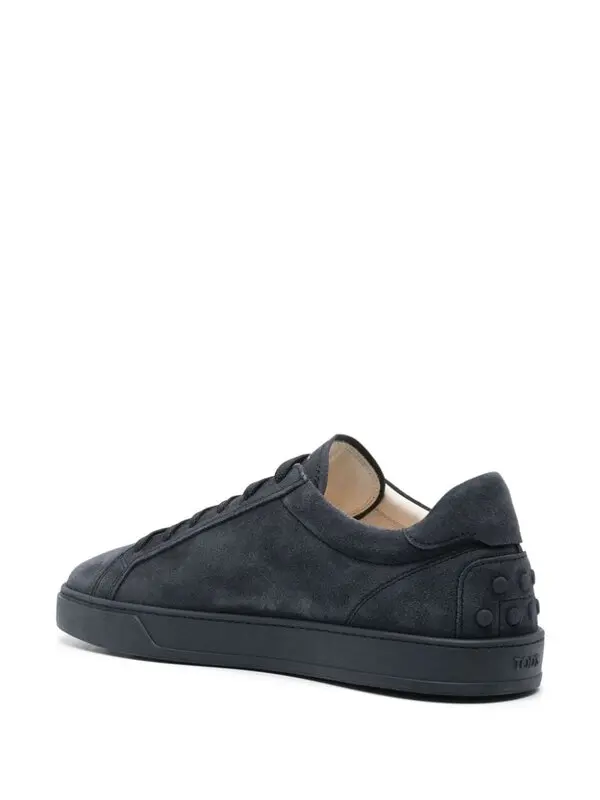 TOD'S Logo-print Suede Sneakers - Blue