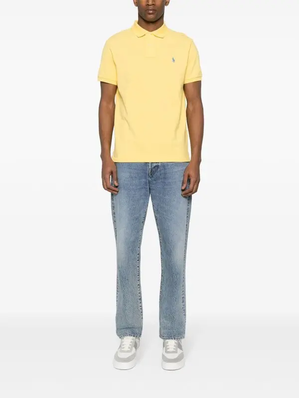 Polo Ralph Lauren Polo-pony-embroidery Polo Shirt - Yellow