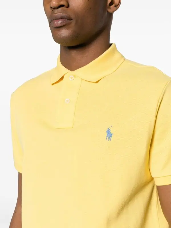Polo Ralph Lauren Polo-pony-embroidery Polo Shirt - Yellow