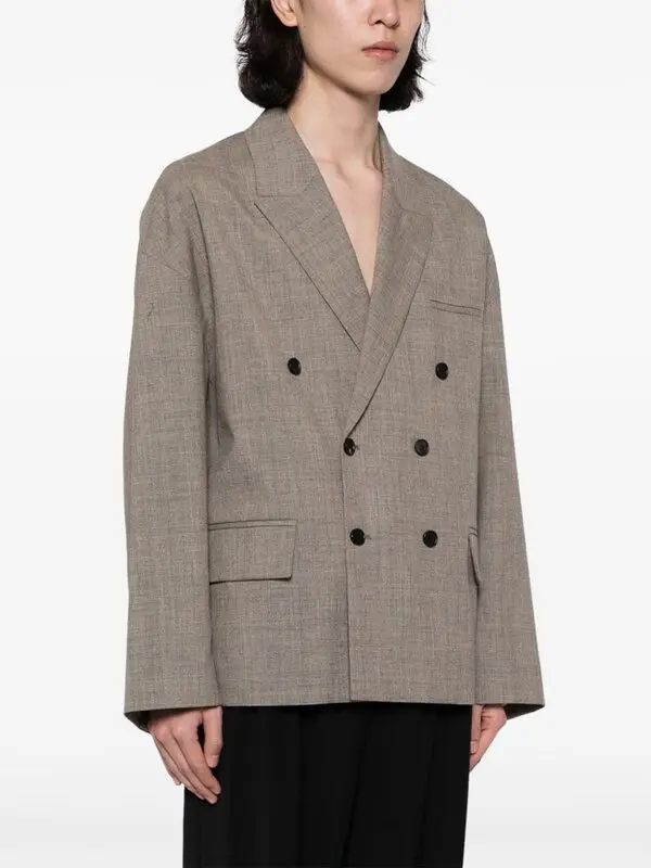 CROQUIS Double-breasted Wool Blazer