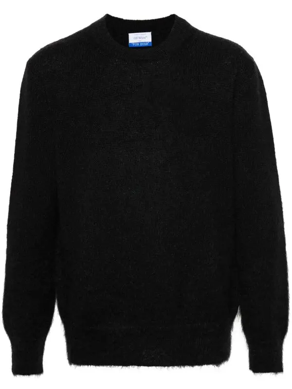 Off-White Arrows Intarsia Knit Jumper - Black
