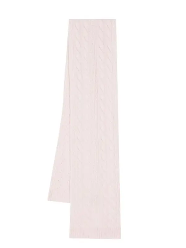 N.peal Cable-knit Cashmere Scarf - Pink