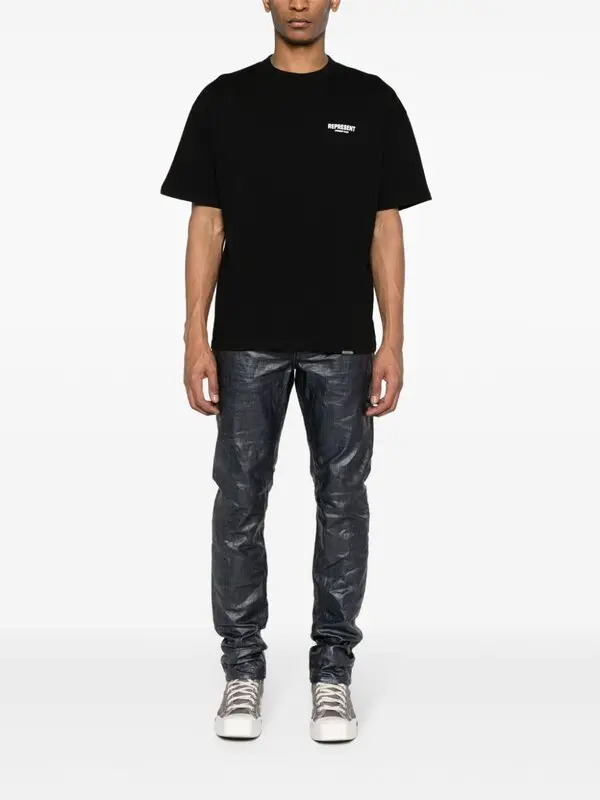 REPRESENT Owners Club Cotton T-shirt - Black