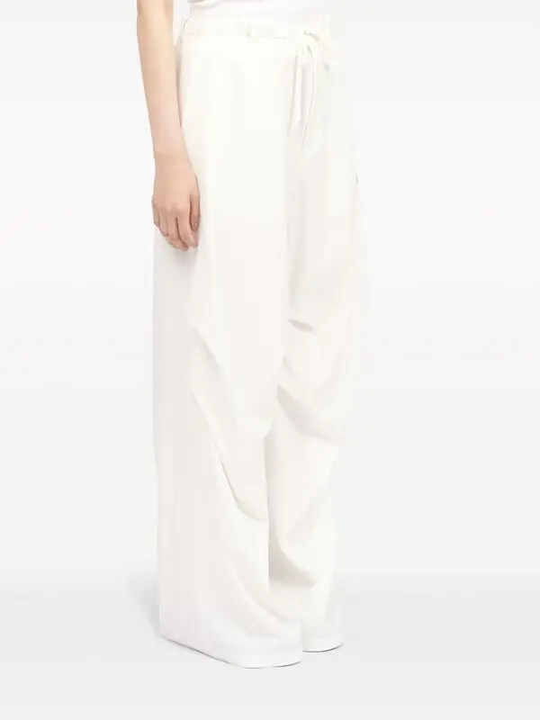 MAISON MARGIELA Drawstring-waist Wide-leg Trousers