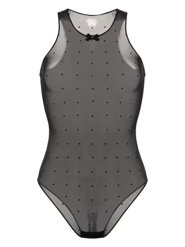 Dsquared2 Rhinestone-embellished Mesh Bodysuit