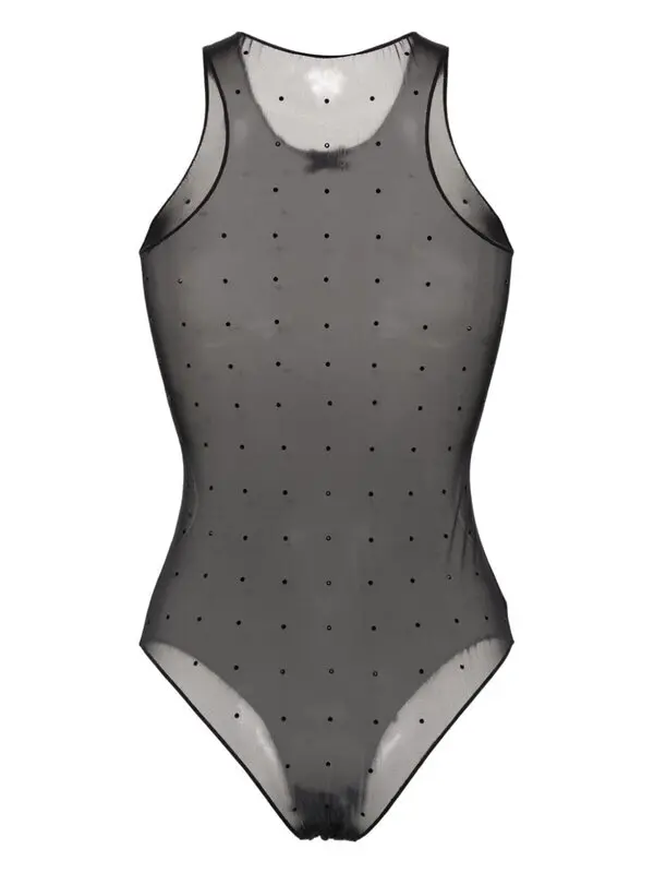 Dsquared2 Rhinestone-embellished Mesh Bodysuit