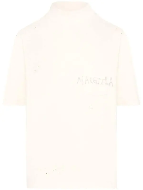 MAISON MARGIELA Handwritten Cotton T-shirt