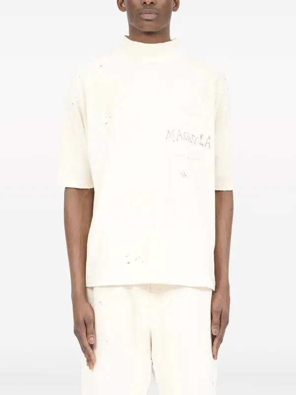 MAISON MARGIELA Handwritten Cotton T-shirt