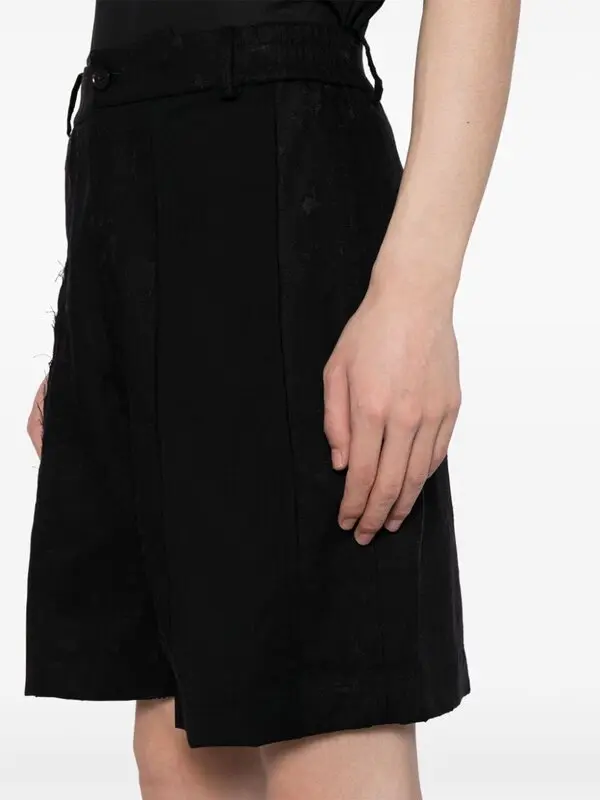 FENG CHEN WANG High-waisted Wool Shorts