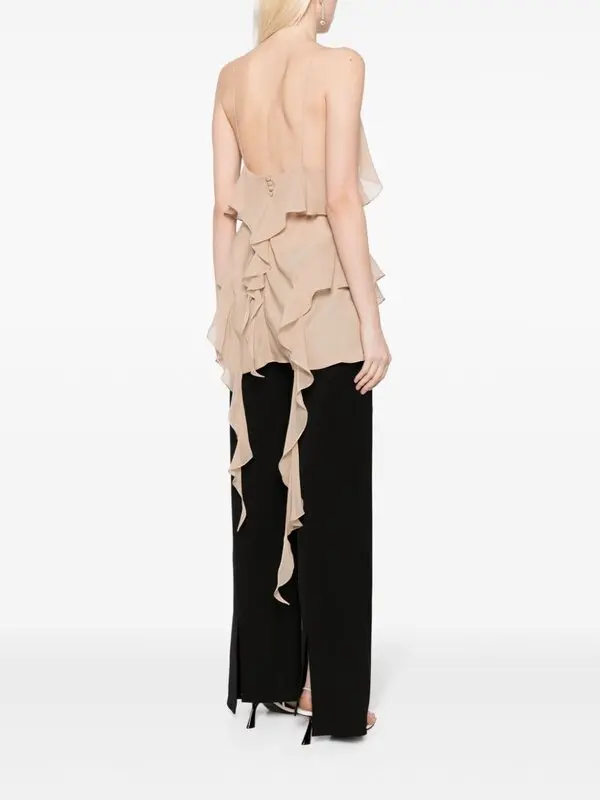Khaite Draped Silk Top