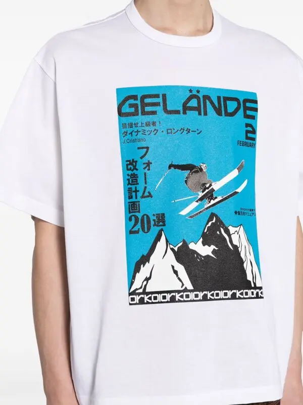 Kolor Graphic-print Cotton T-shirt
