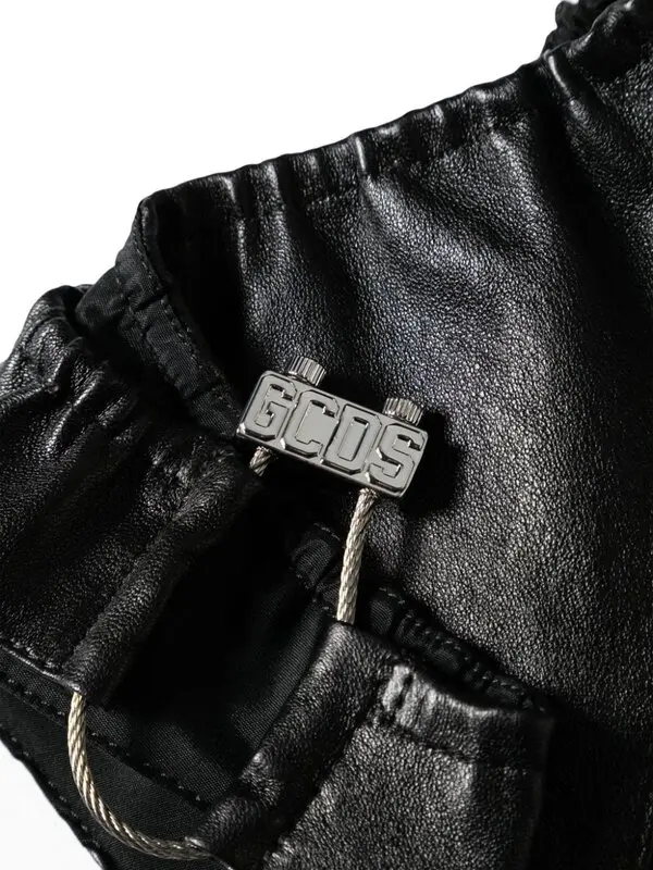 Gcds Logo-plaque Leather Briefs