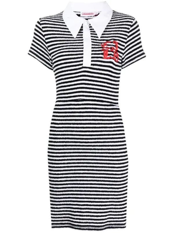 CHARLES JEFFREY Wednesday Stripe-print Minidress