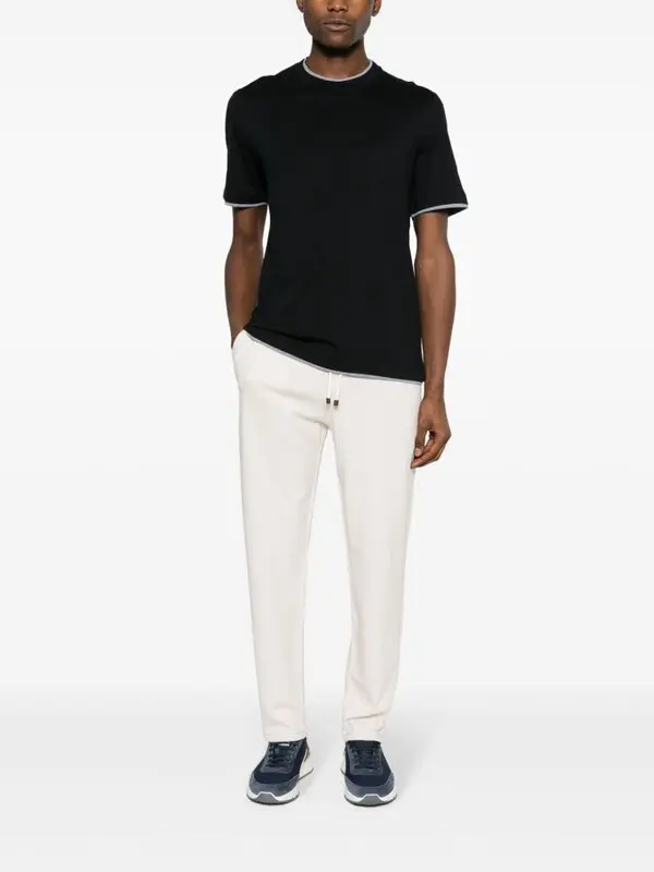 Brunello Cucinelli Layered-effect T-shirt - Black