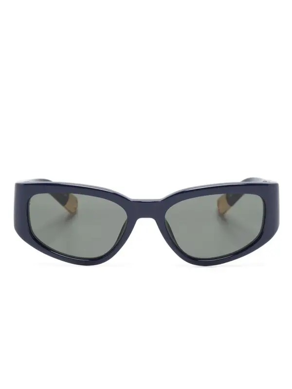 Jacquemus Rectangle-frame Sunglasses - Blue