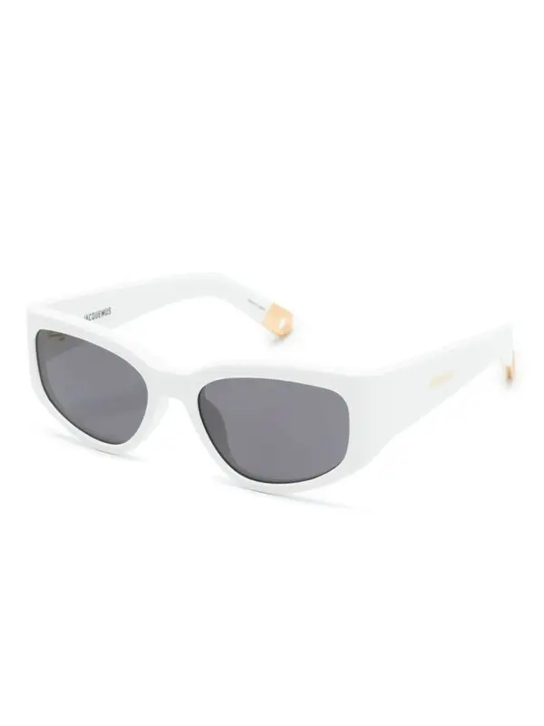 Jacquemus Rectangle-frame Sunglasses - White