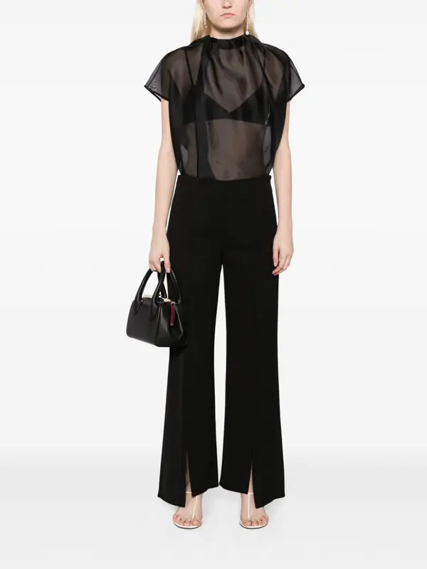 Khaite Sheer Silk Blouse