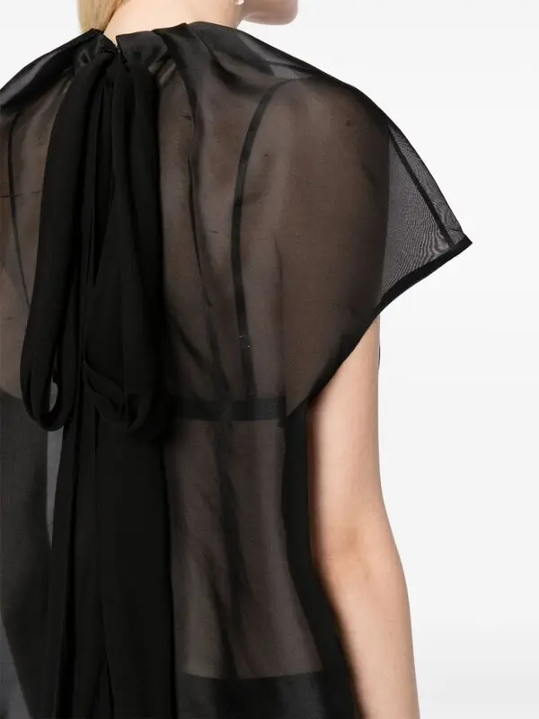 Khaite Sheer Silk Blouse