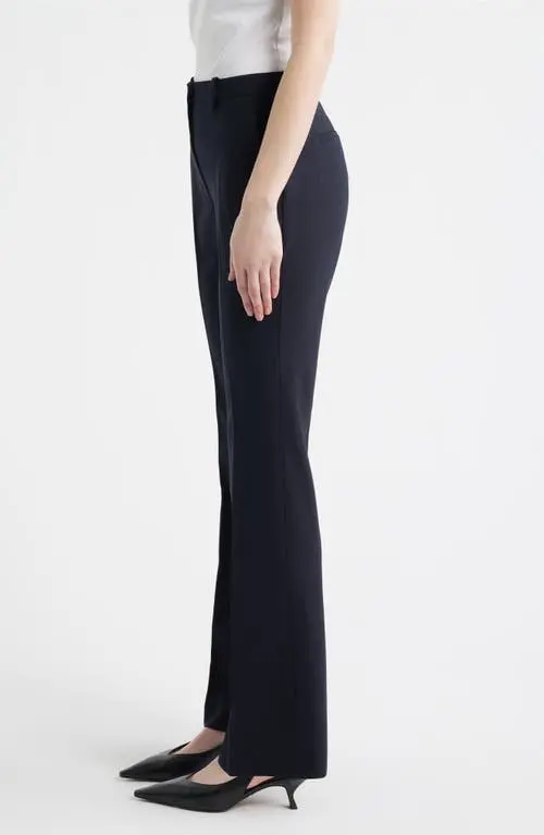 Theory Stretch Wool Trousers - Deep Navy