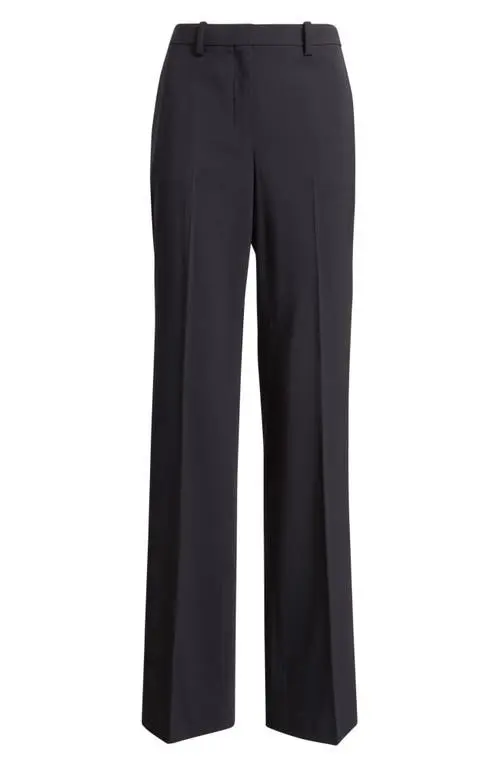Theory Stretch Wool Trousers - Deep Navy