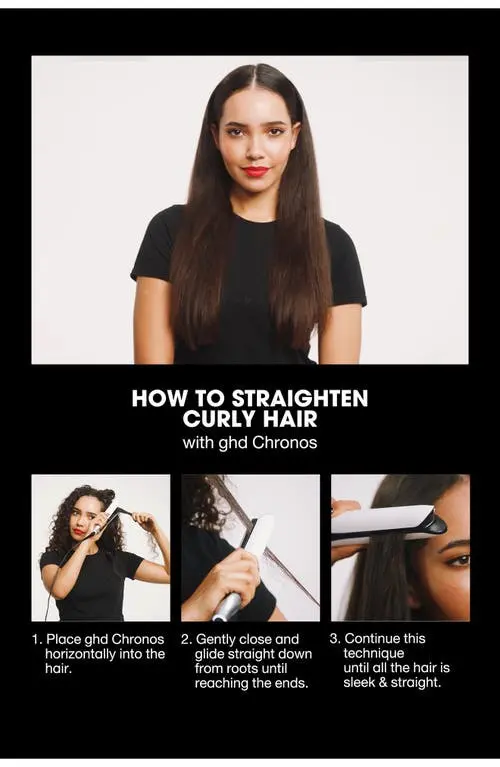 GHD Chronos Styler 1-inch Flat Iron - White