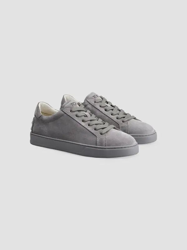 TOD'S Suede Low-top Sneakers - Grey
