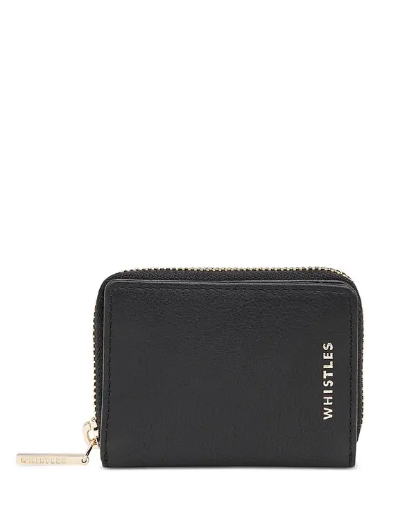 Whistles Koa Compact Wallet - Black