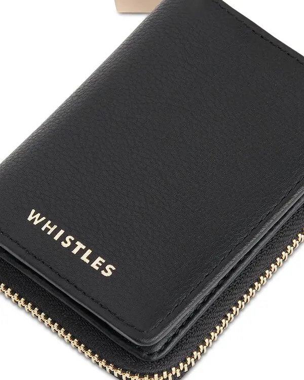 Whistles Koa Compact Wallet - Black