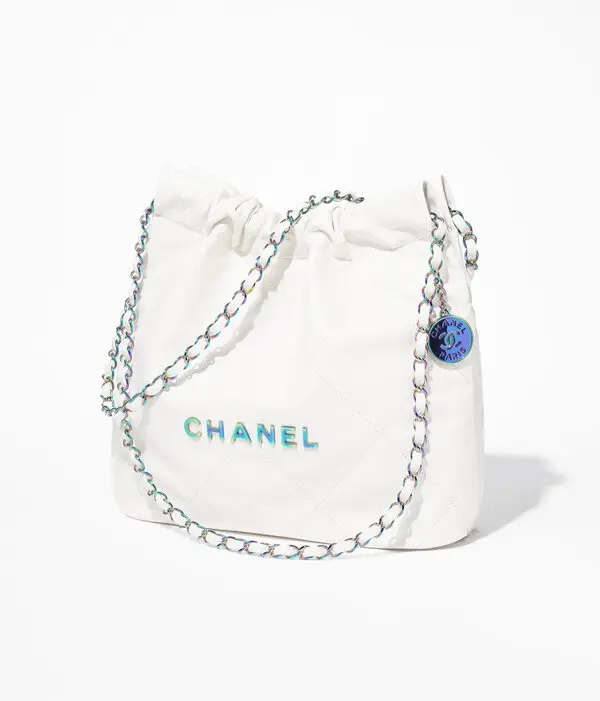 Chanel 22 Small Handbag - White