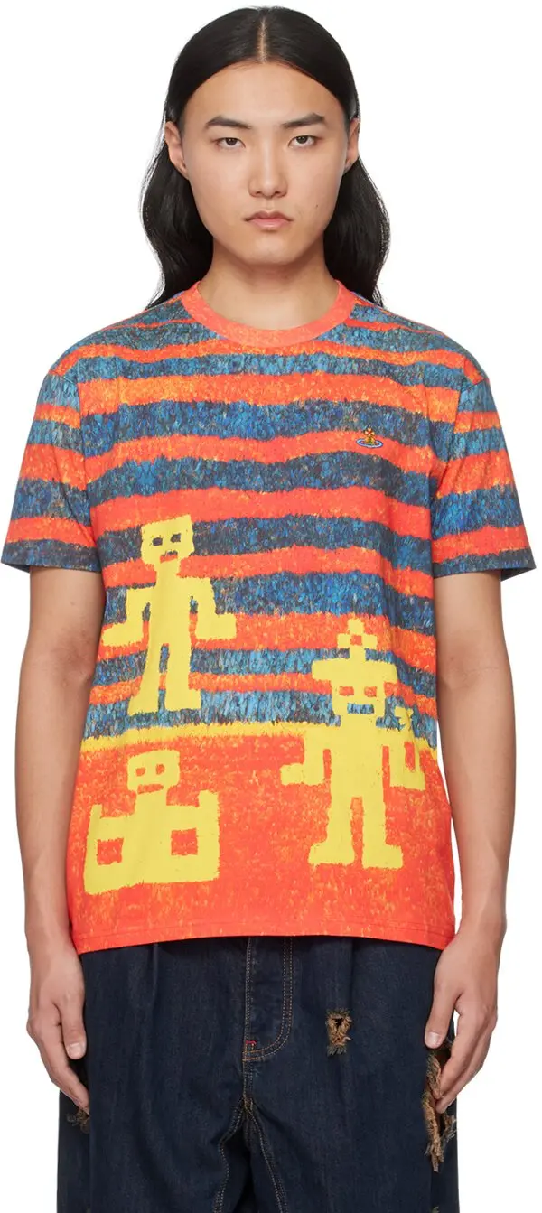 あ*♡様 Vivienne Westwood ラガーシャツ 青オレンジ Buy Vivienne Westwood Rugby Polo Shirt 'Blue/Orange' - 0374