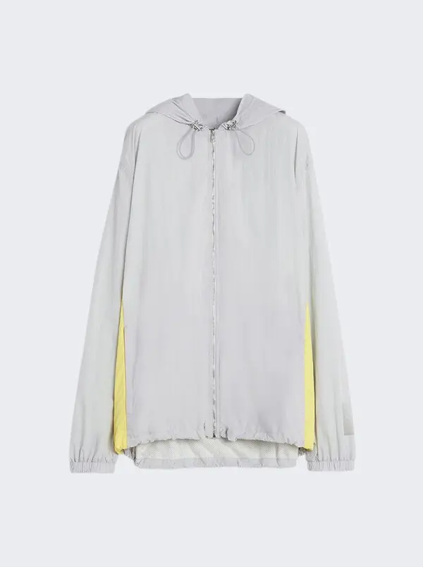 LANVIN X Future Zipped Nylon Hoodie - Eagle Grey