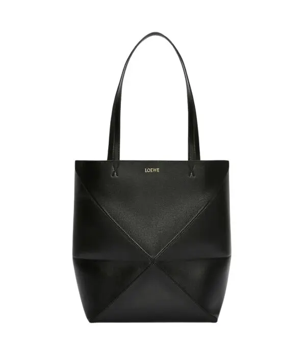 Loewe Luxury Mini Puzzle Bag In Classic Calfskin Black