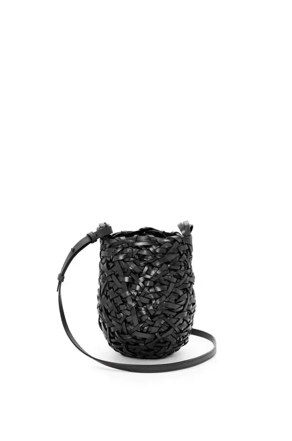 Loewe Small Nest Basket Bag In Calfskin