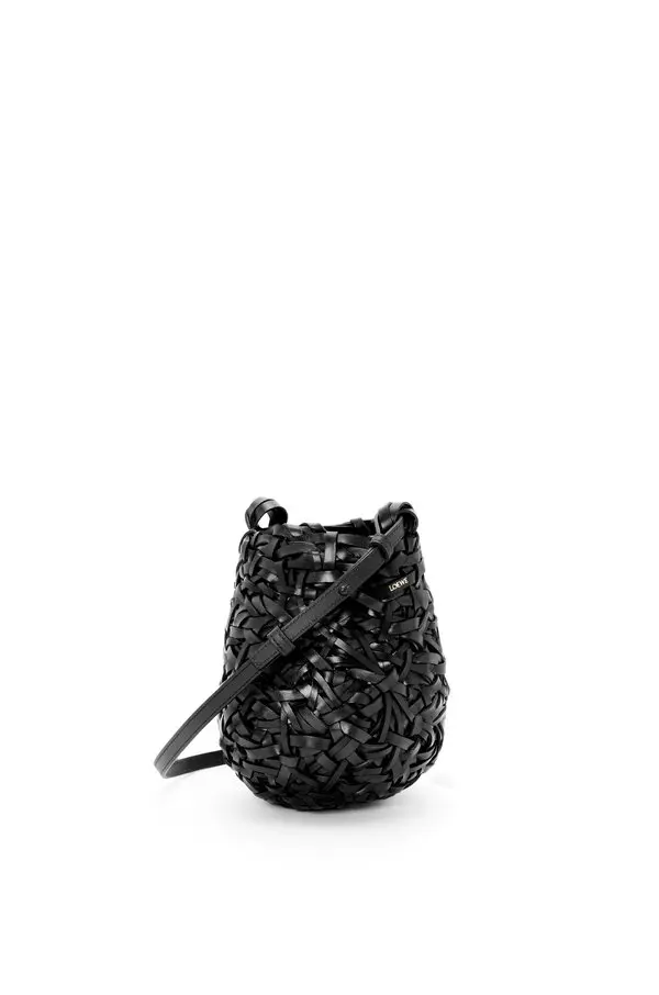 Loewe Small Nest Basket Bag In Calfskin