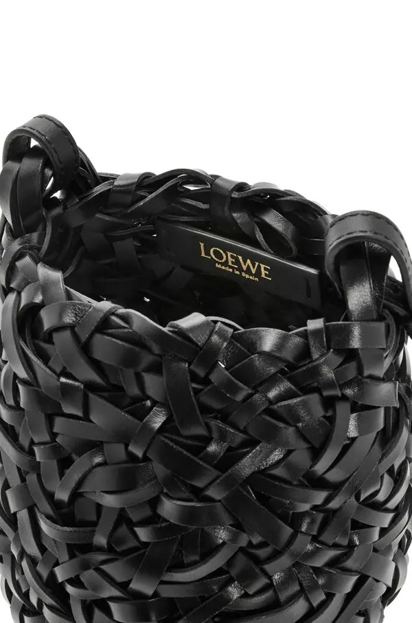 Loewe Small Nest Basket Bag In Calfskin