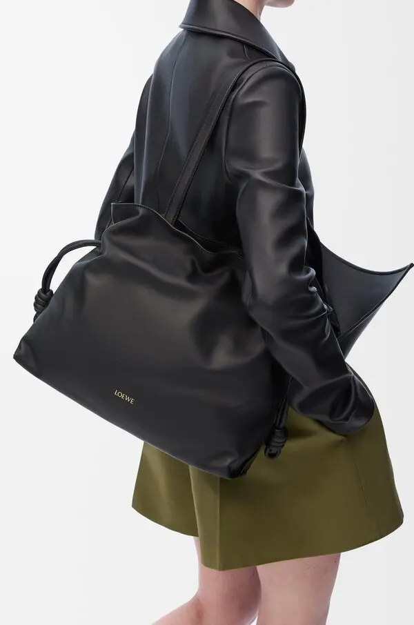 Loewe Large Flamenco Clutch - Black