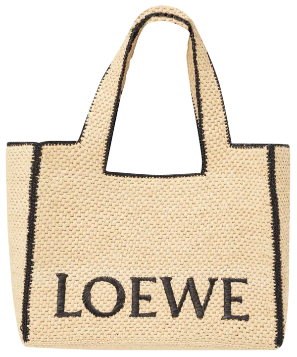 Loewe Large Font Tote - Natural