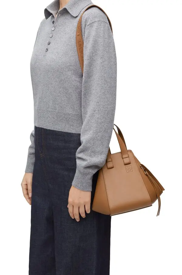 Loewe Luxury Compact Hammock Bag In Satin Calfskin