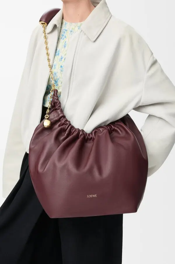 Loewe Squeeze Bag - Dark Burgundy