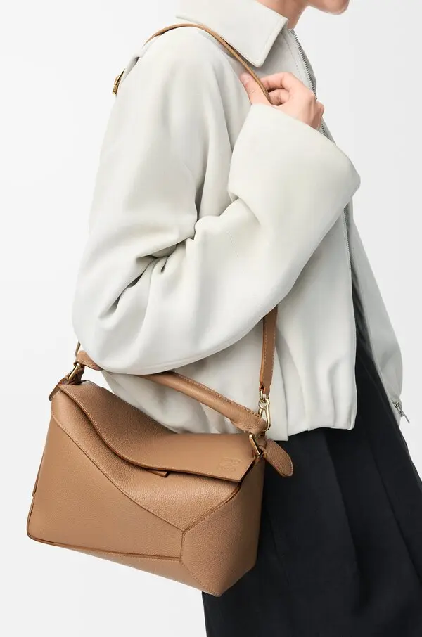 Loewe Small Puzzle Edge Bag - Toffee
