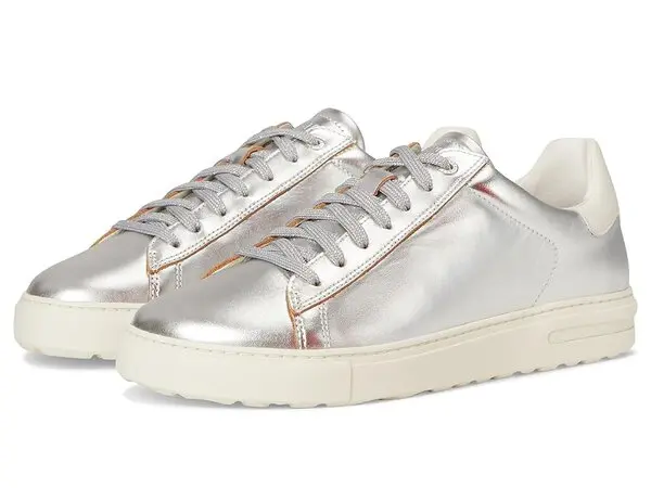 BIRKENSTOCK Bend Leather Sneakers - Silver